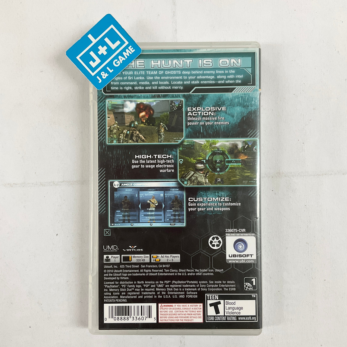 Tom Clancy's Ghost Recon Predator - Sony PSP [Pre-Owned] | J&L Game