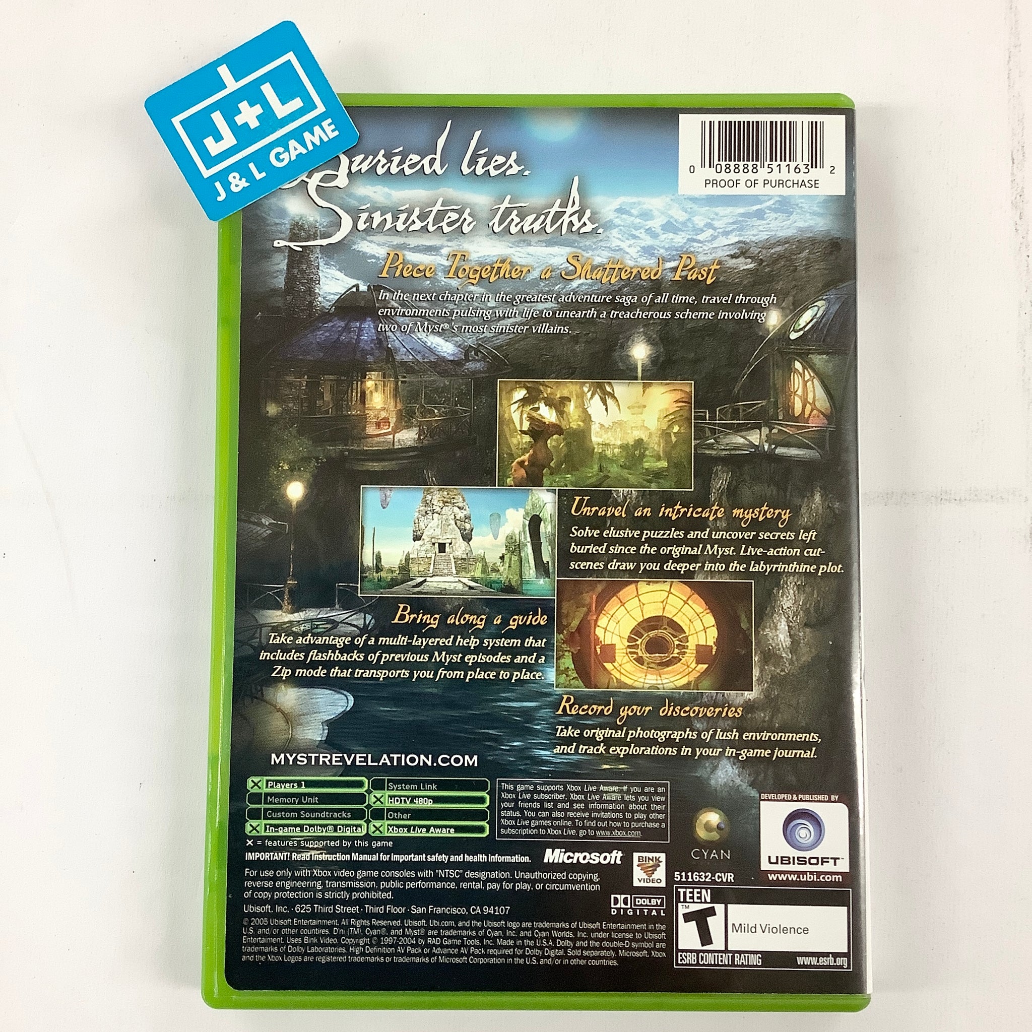 Myst IV: Revelation - (XB) Xbox [Pre-Owned] – J&L Video Games New York City
