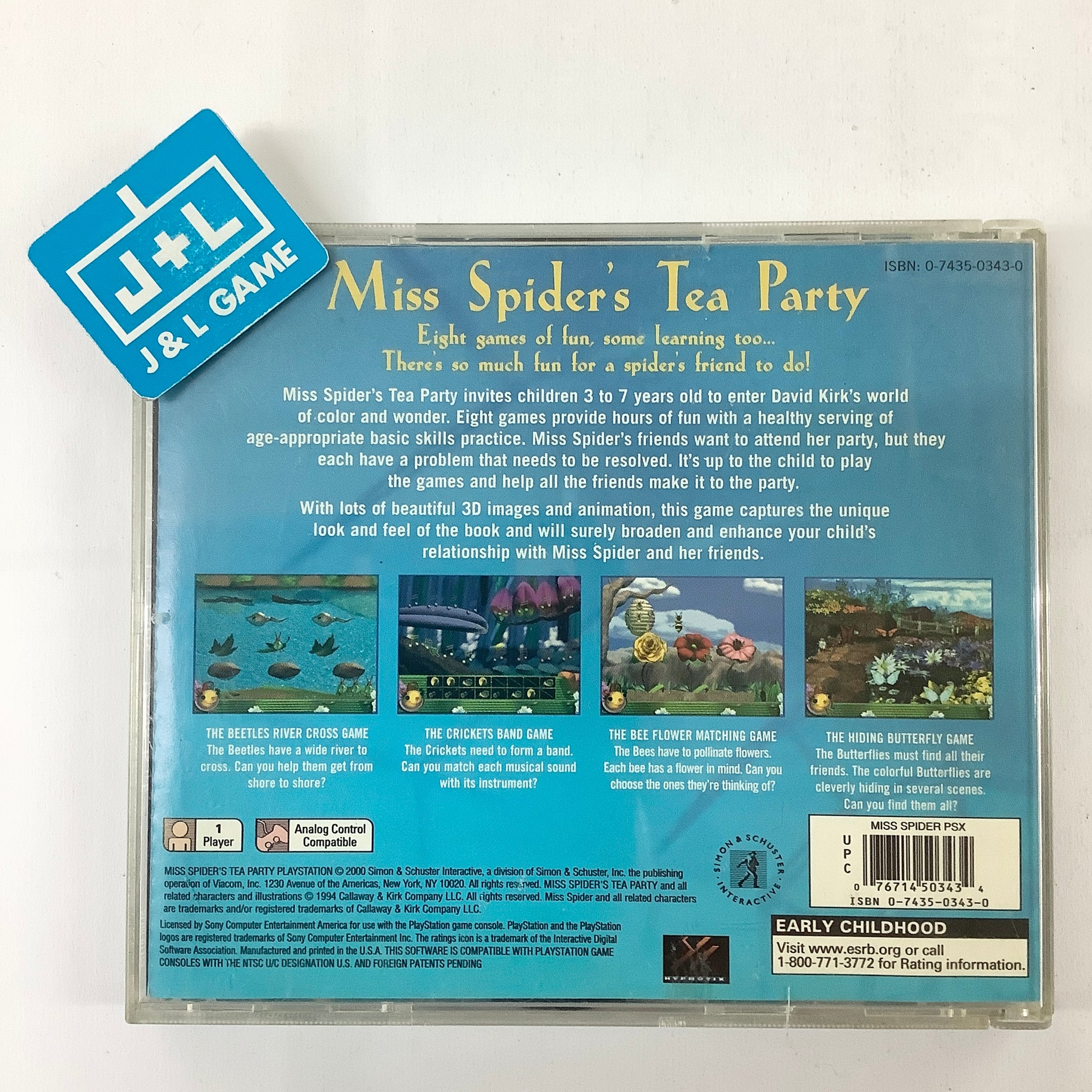 Miss Spider's Tea Party - (PS1) PlayStation 1 [Pre-Owned] – J&L Video ...