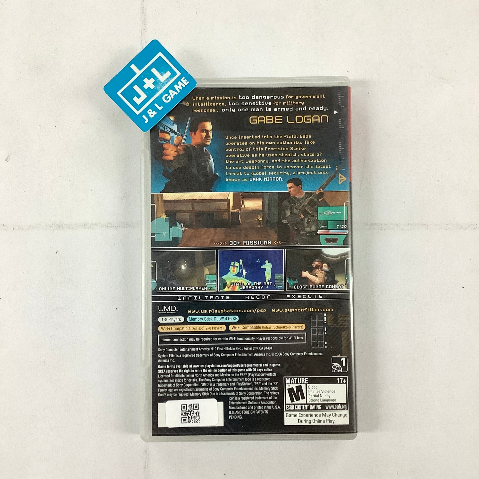 Syphon Filter: Dark Mirror (Greatest Hits) - Sony PSP [Pre-Owned] | J&L ...