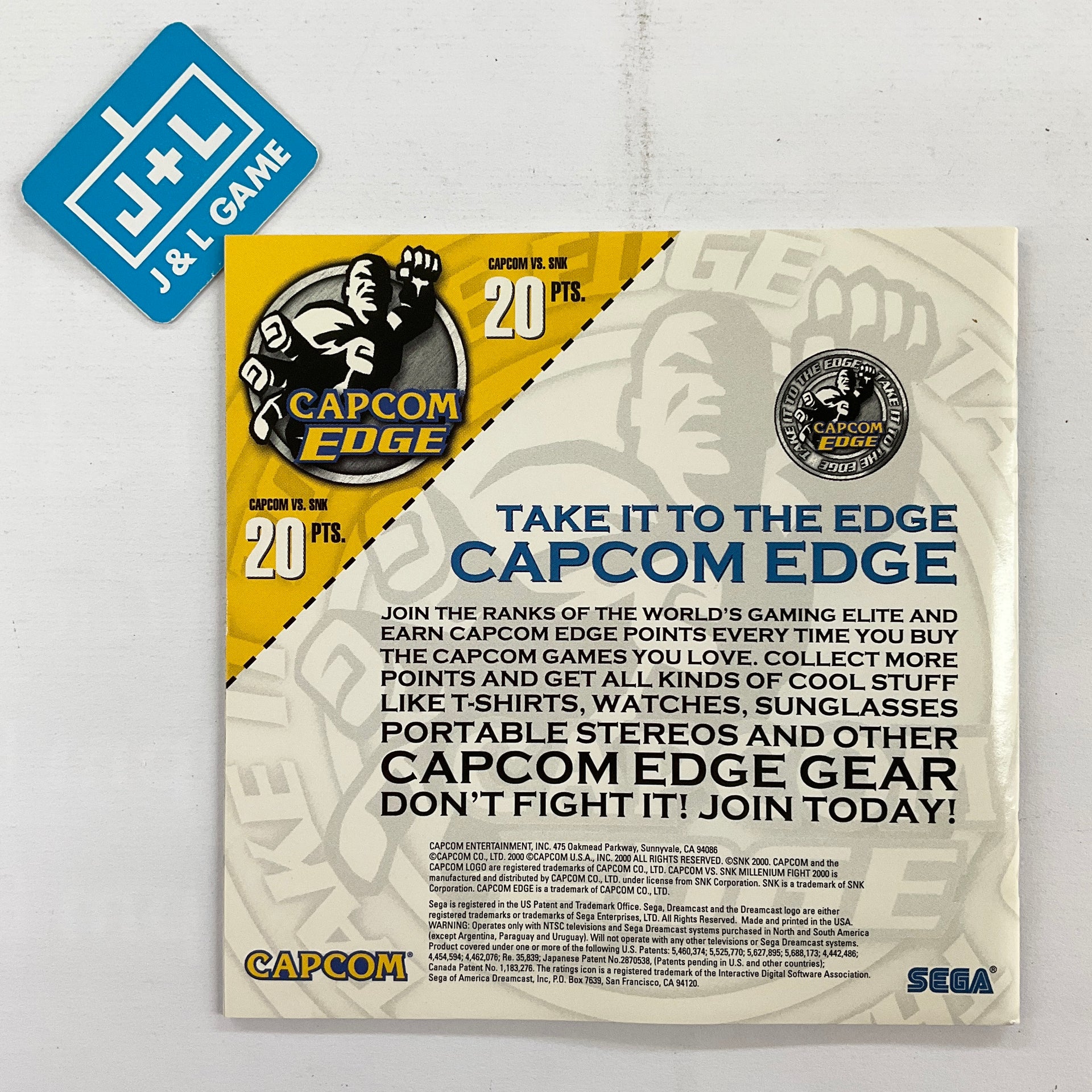 Capcom vs. SNK - (DC) SEGA Dreamcast [Pre-Owned] | J&L Game