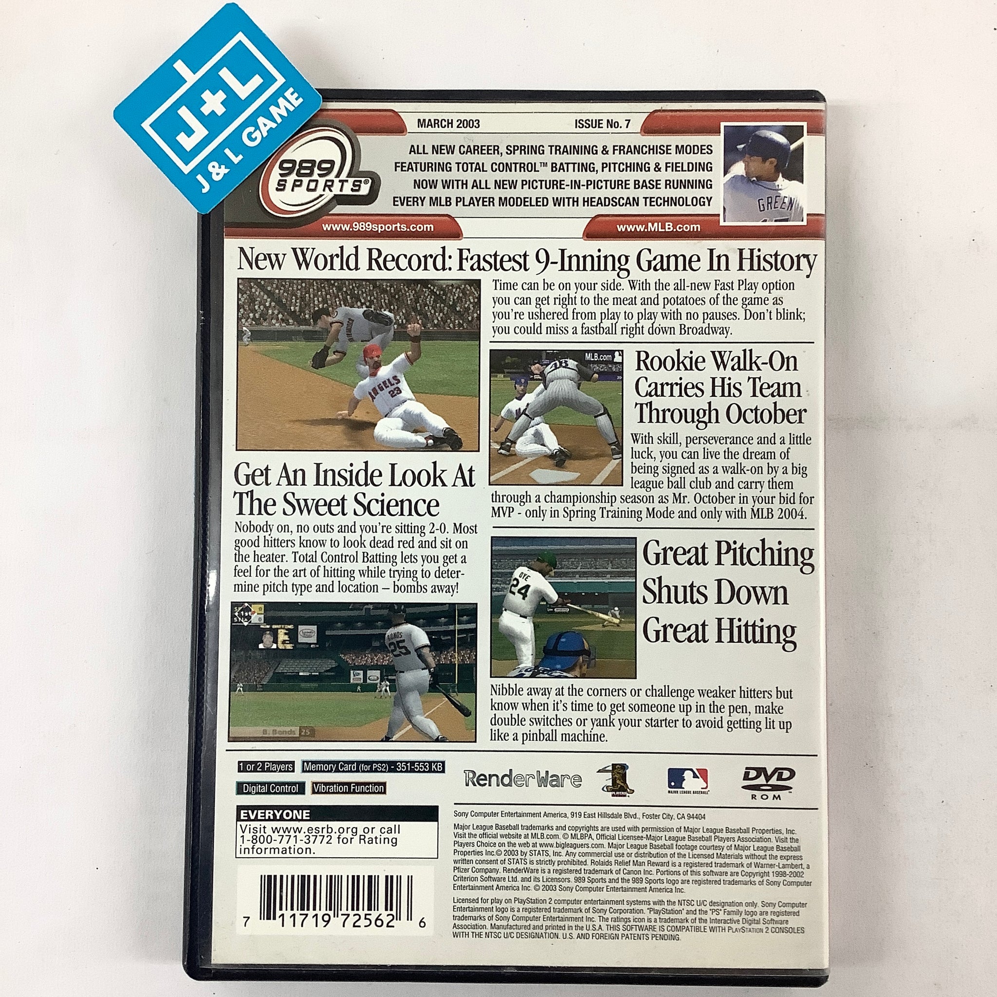 MLB 2004 - (PS2) PlayStation 2 [Pre-Owned] – J&L Video Games New York City