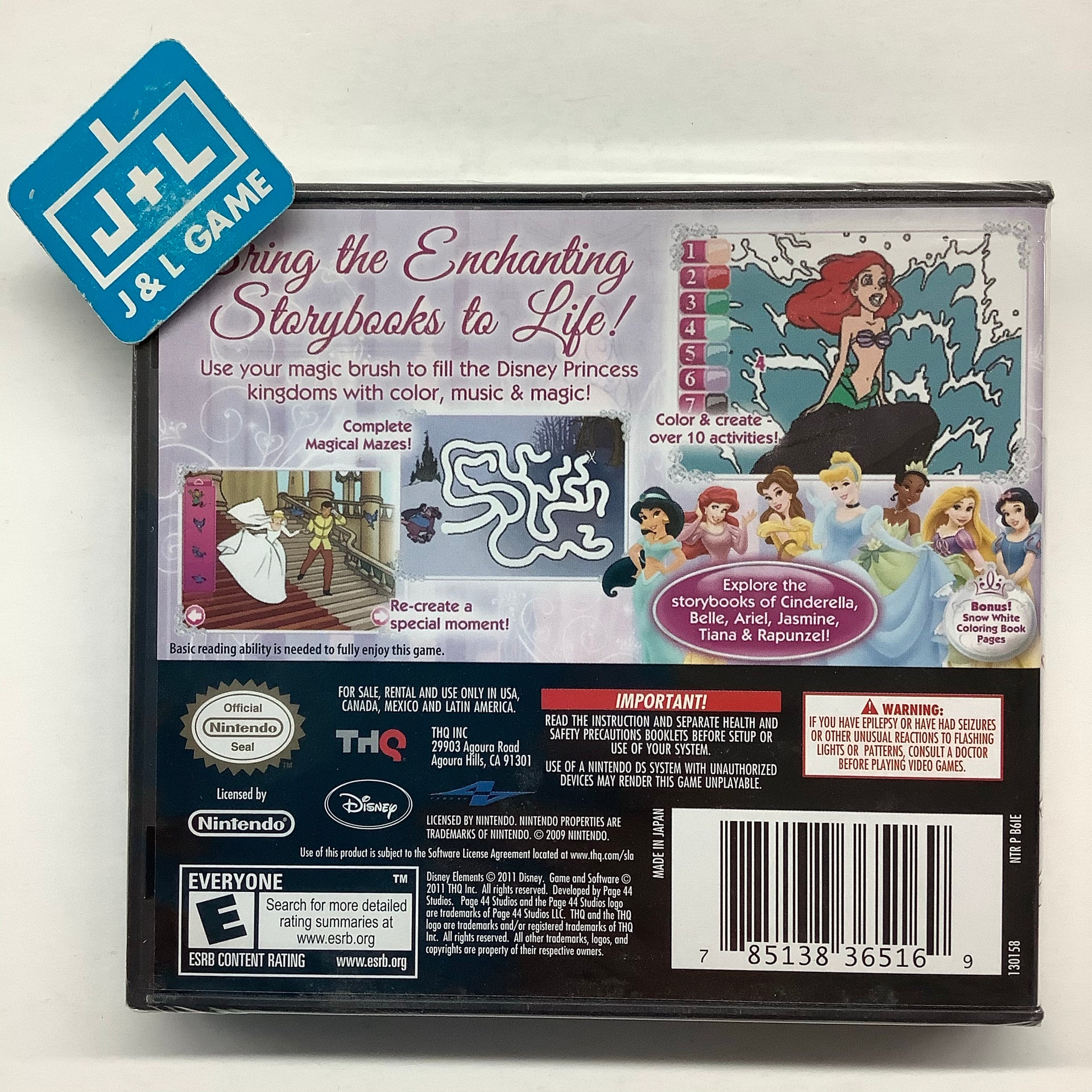 Disney Princess: Enchanting Storybooks - (NDS) Nintendo DS | J&L Game