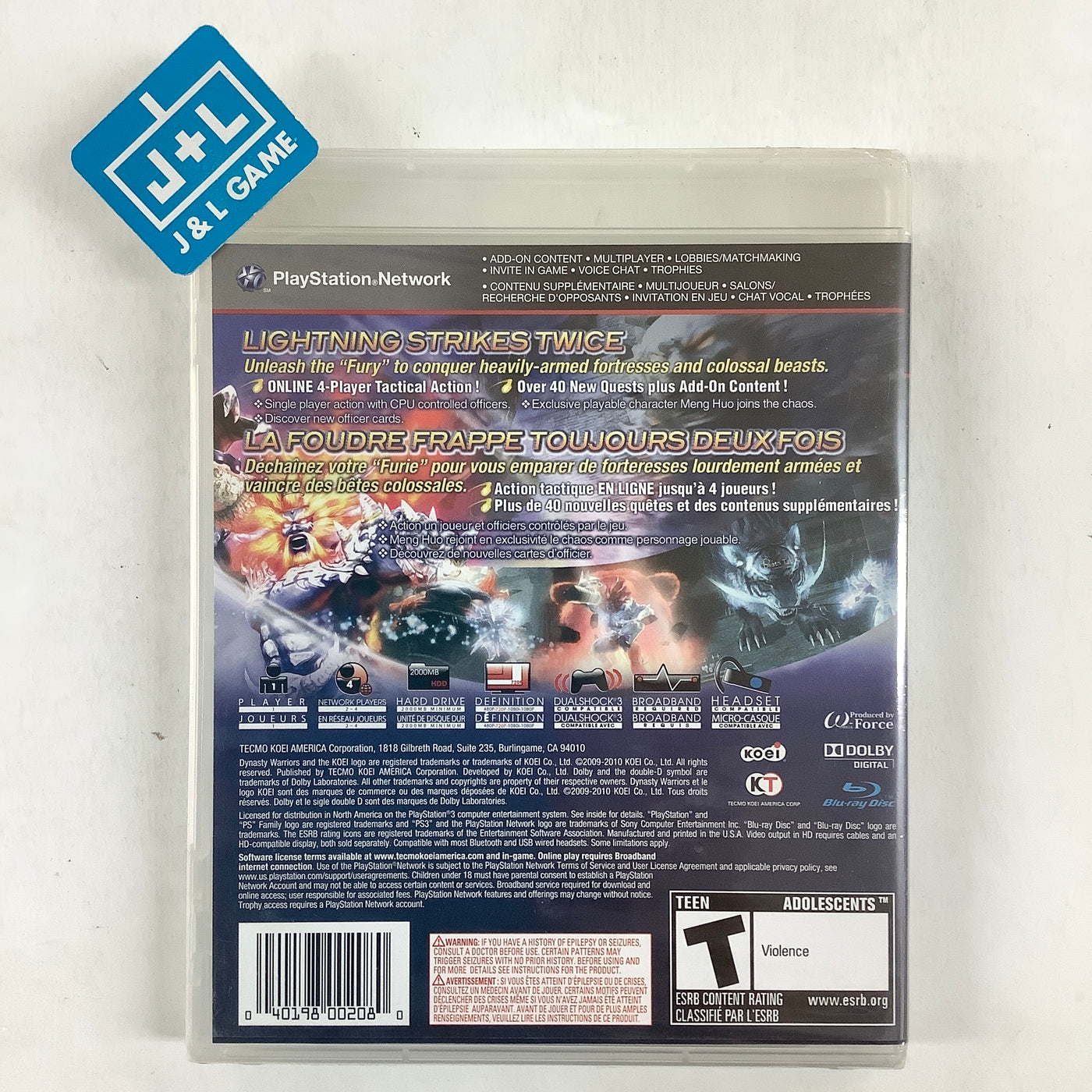 Dynasty Warriors: Strikeforce - (PS3) PlayStation 3 | J&L Game