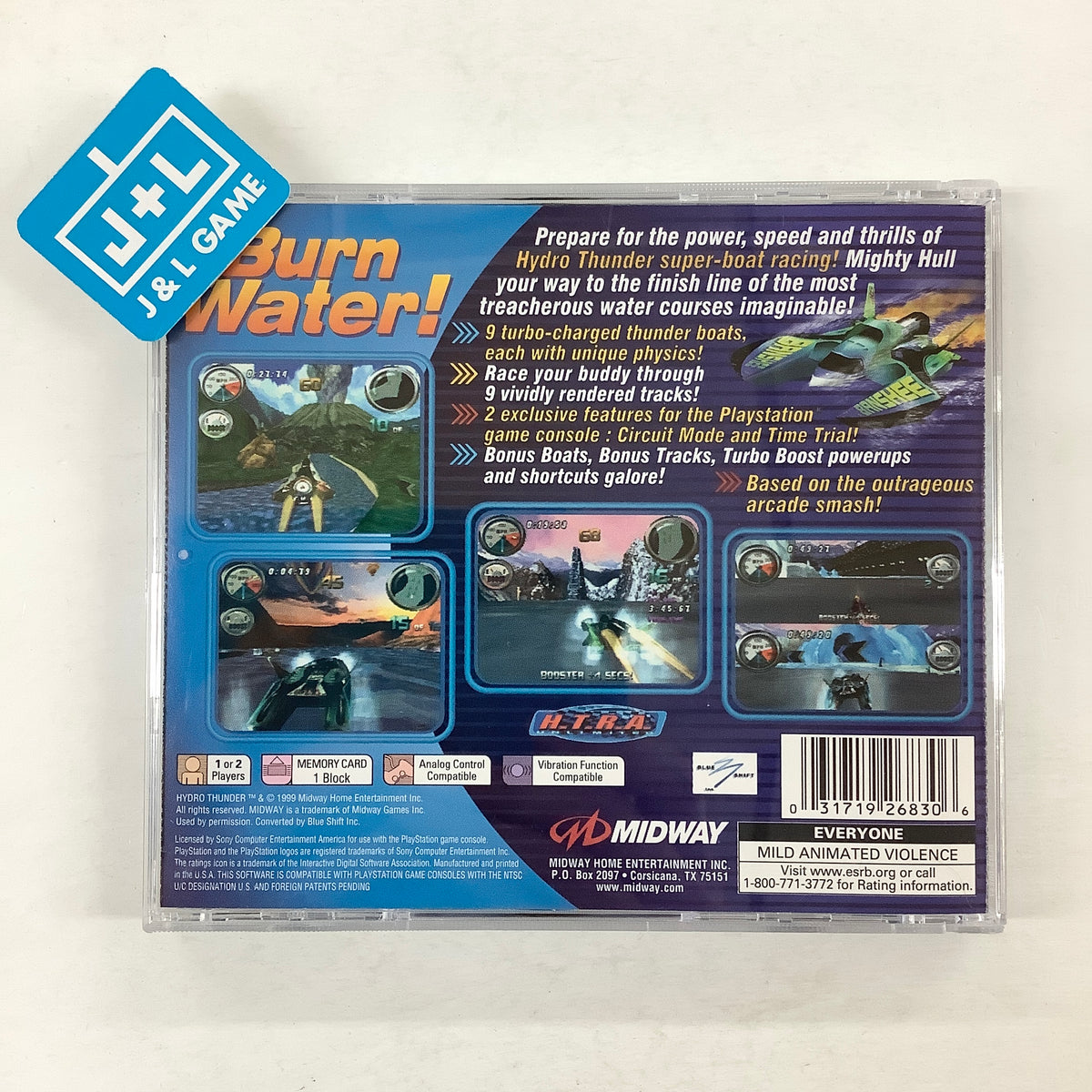 Hydro Thunder - (PS1) PlayStation 1 [Pre-Owned] | J&L Game