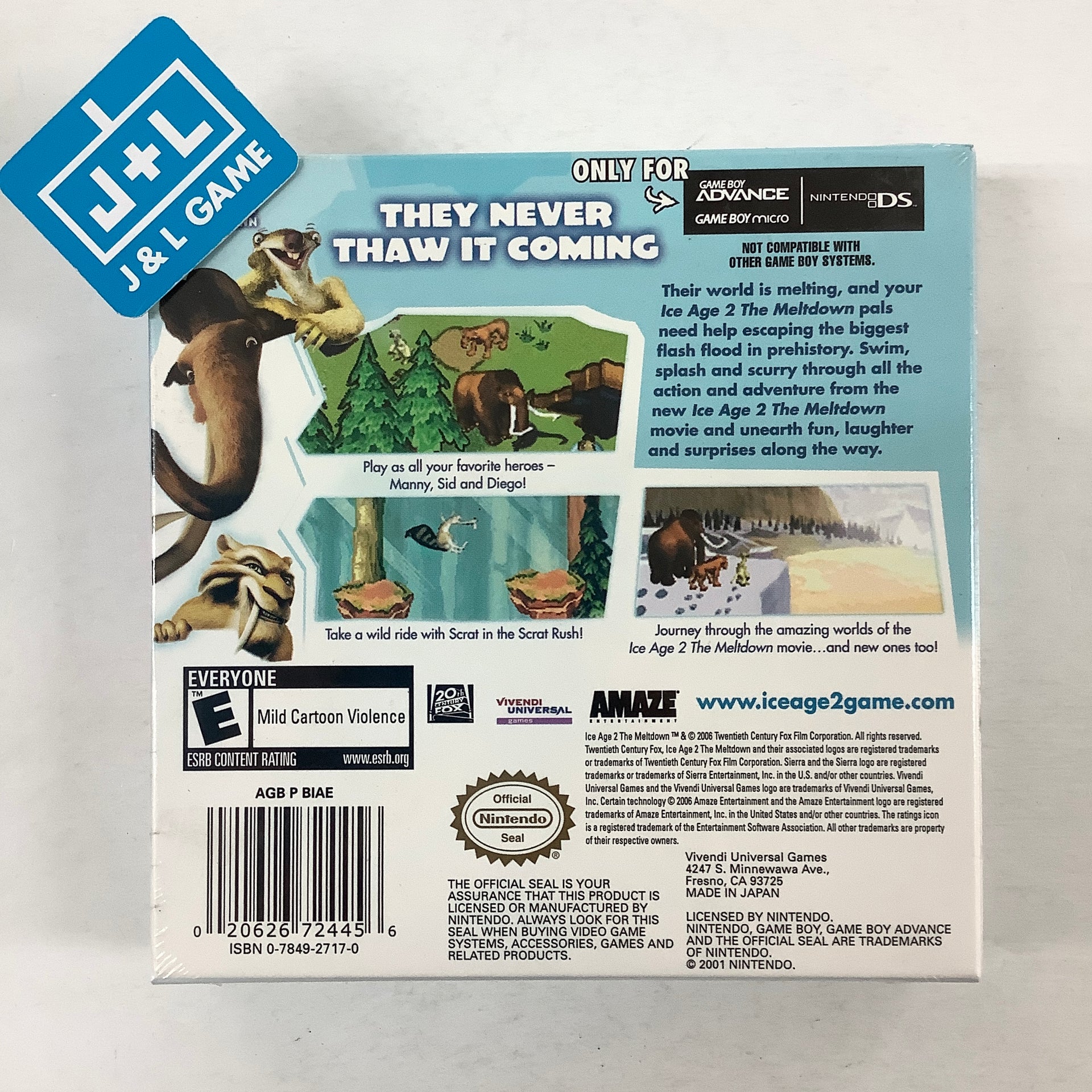 Ice Age 2: The Meltdown - (GBA) Game Boy Advance | J&L Game