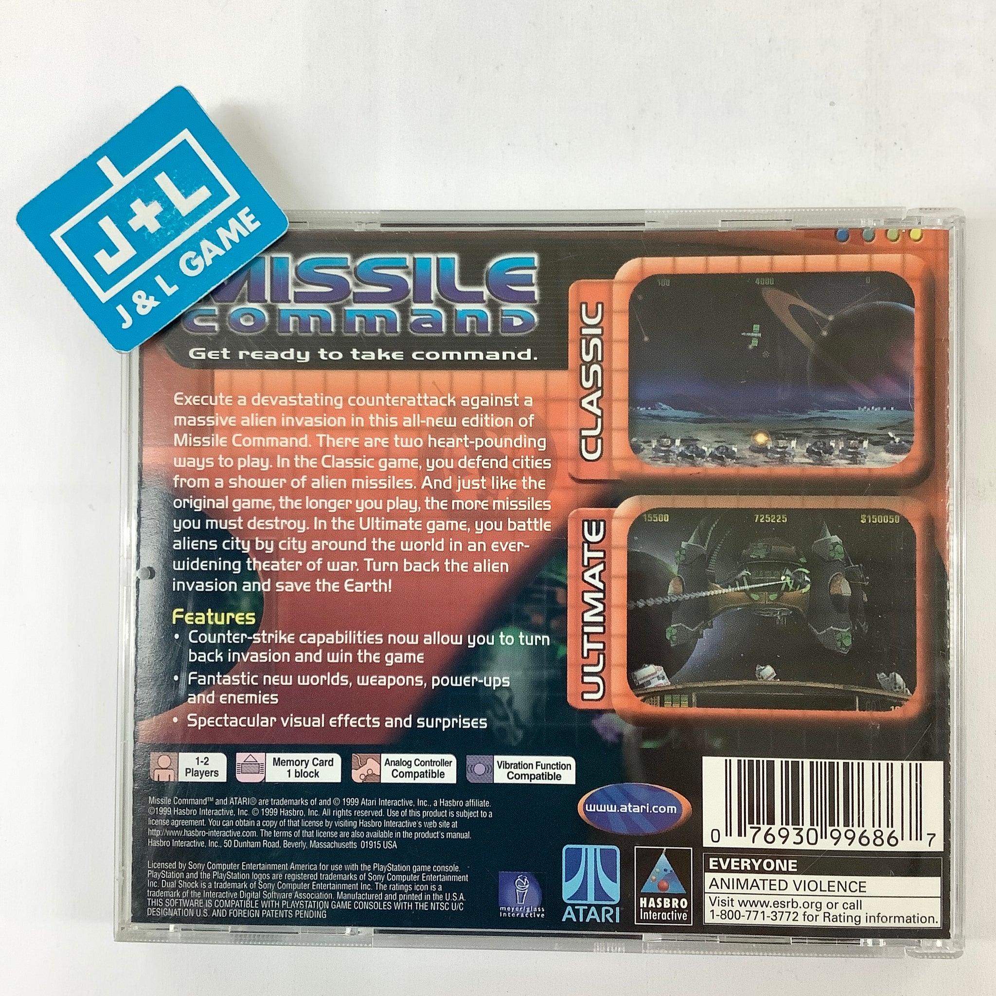 Missile Command - (PS1) PlayStation 1 [Pre-Owned] – J&L Video Games New ...
