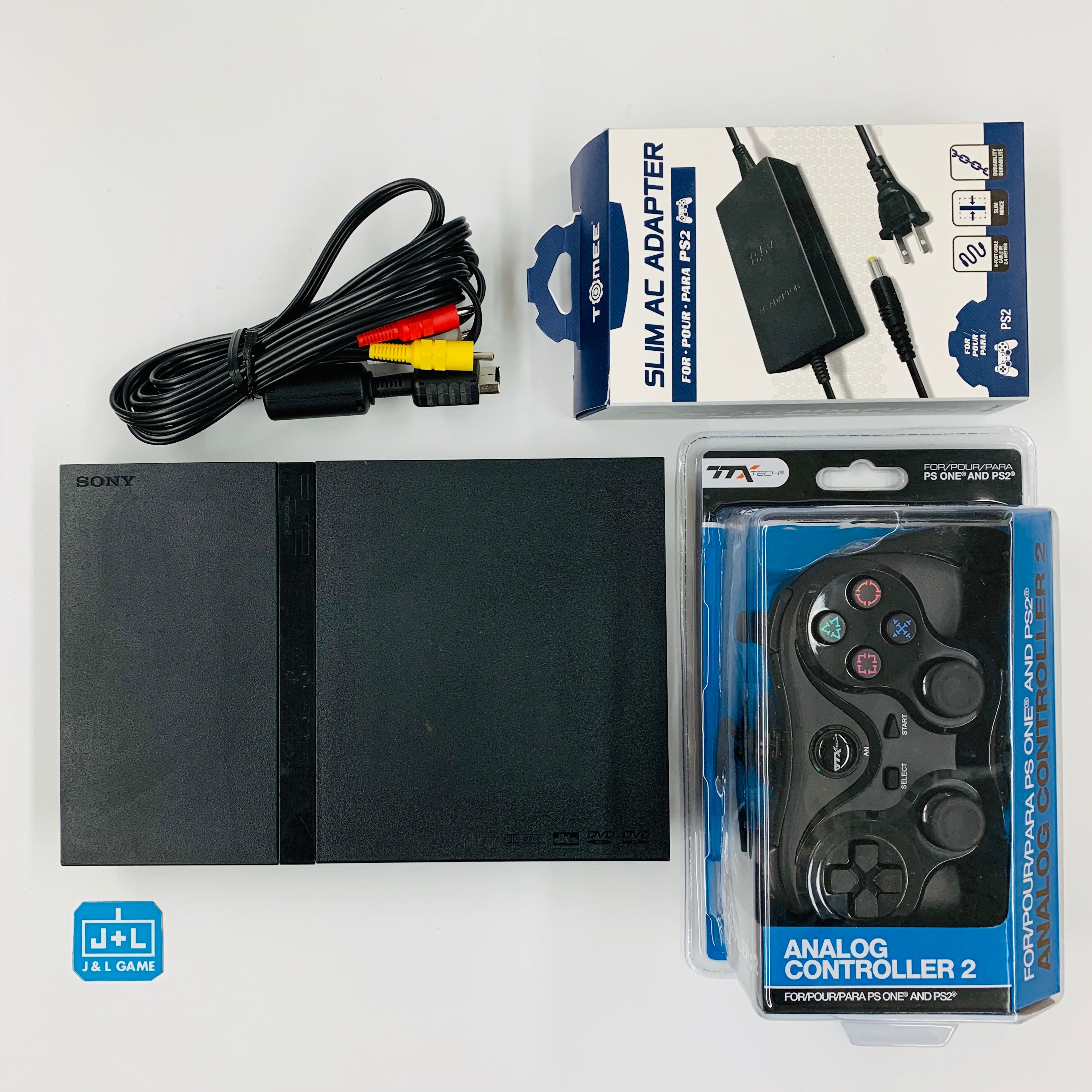 Sony PlayStation 2 Slim Console (Black) - (PS2) PlayStation 2 [Pre-Own ...