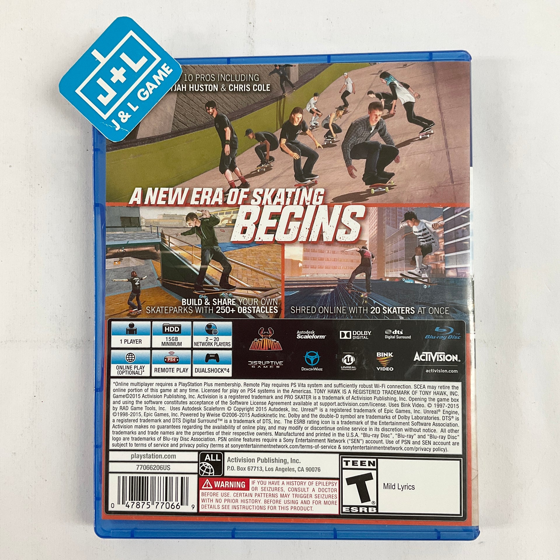 Tony Hawk's Pro Skater 5 - (PS4) PlayStation 4 [Pre-Owned] | J&L Game