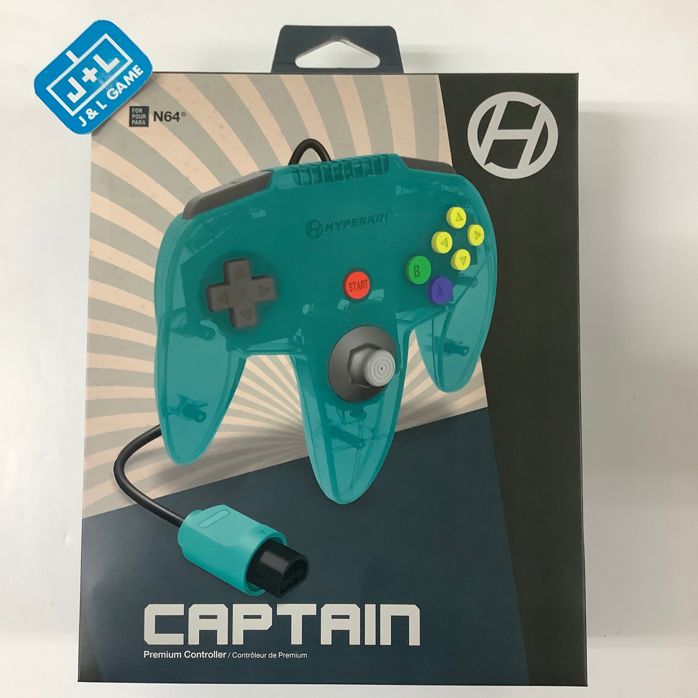 Hyperkin Captain Controller (Turquoise) - (N64) Nintendo 64 | J&L Game