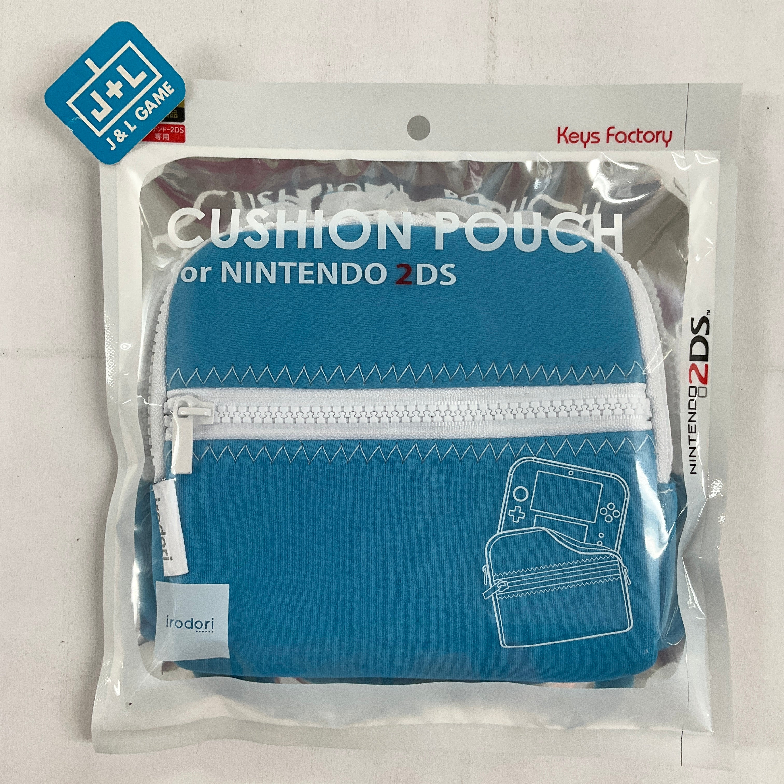 Keys Factory Nintendo 2DS Cushion Pouch (Blue) - Nintendo 3DS | J&L Game