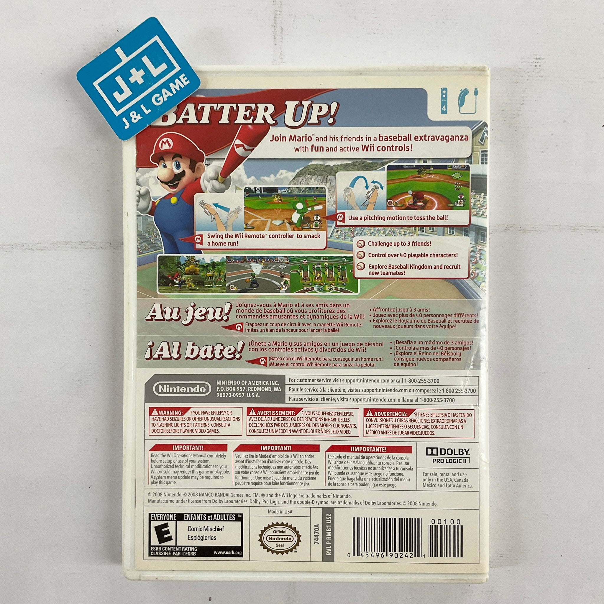 Mario Super Sluggers (Nintendo Selects) - Nintendo Wii [Pre-Owned] – J ...