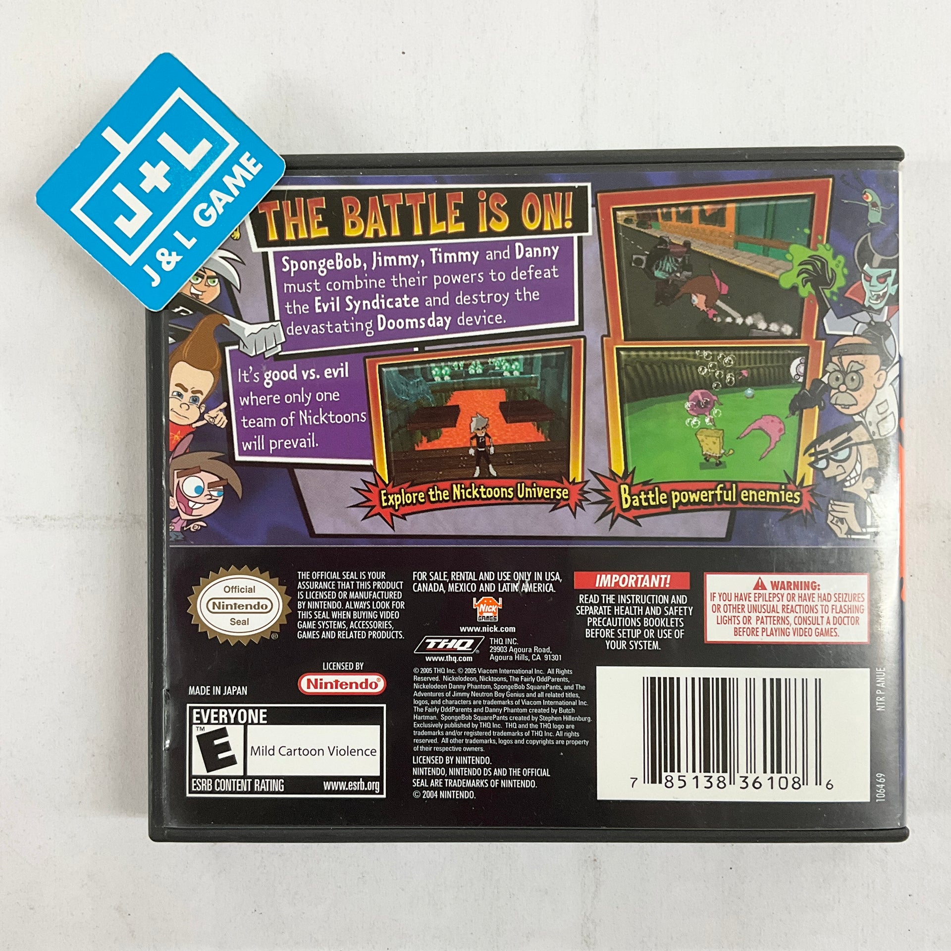 Nicktoons Unite! - (NDS) Nintendo DS [Pre-Owned] | J&L Game