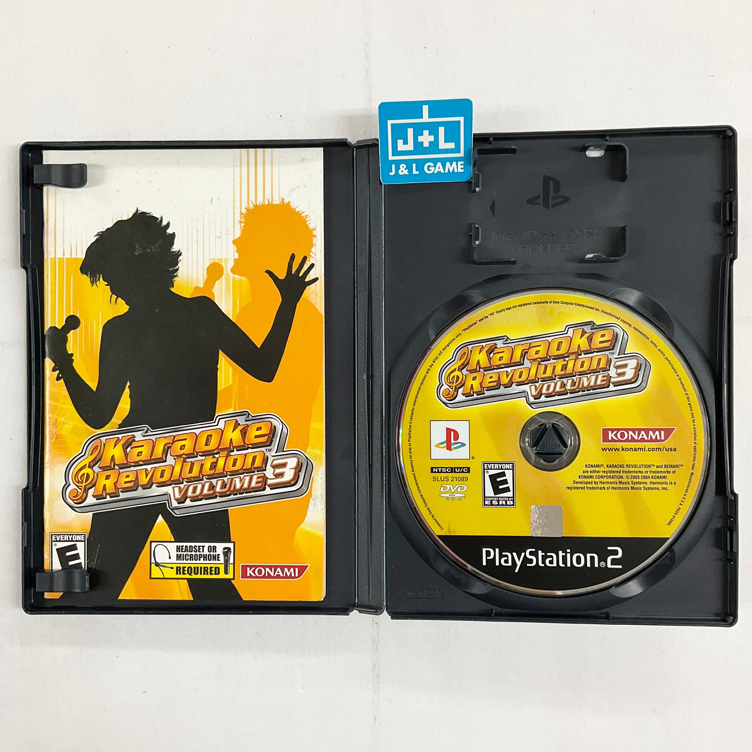 Karaoke Revolution Volume 3 - (PS2) PlayStation 2 [Pre-Owned] | J&L Game