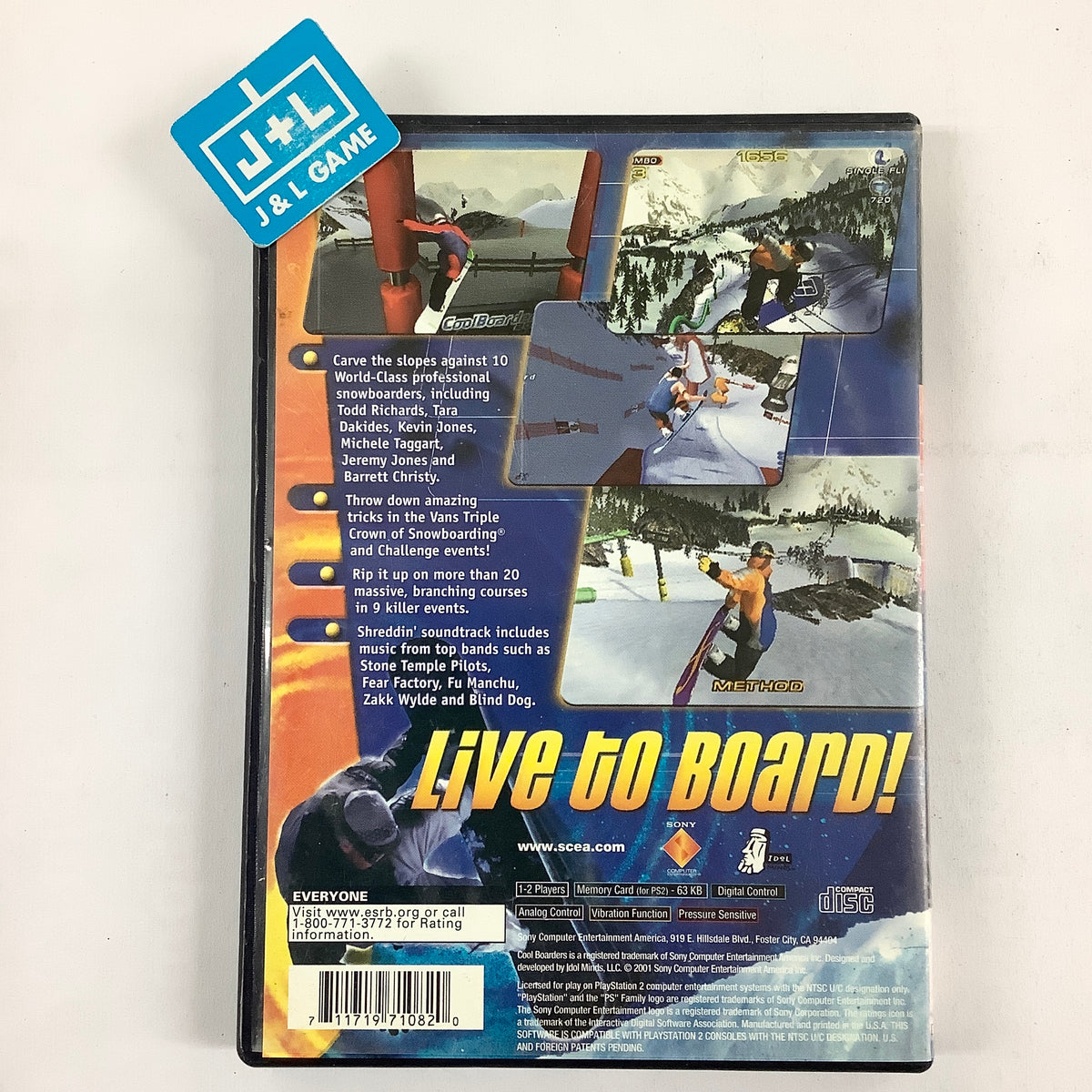 Cool Boarders 2001 - (PS2) PlayStation 2 [Pre-Owned] | J&L Game