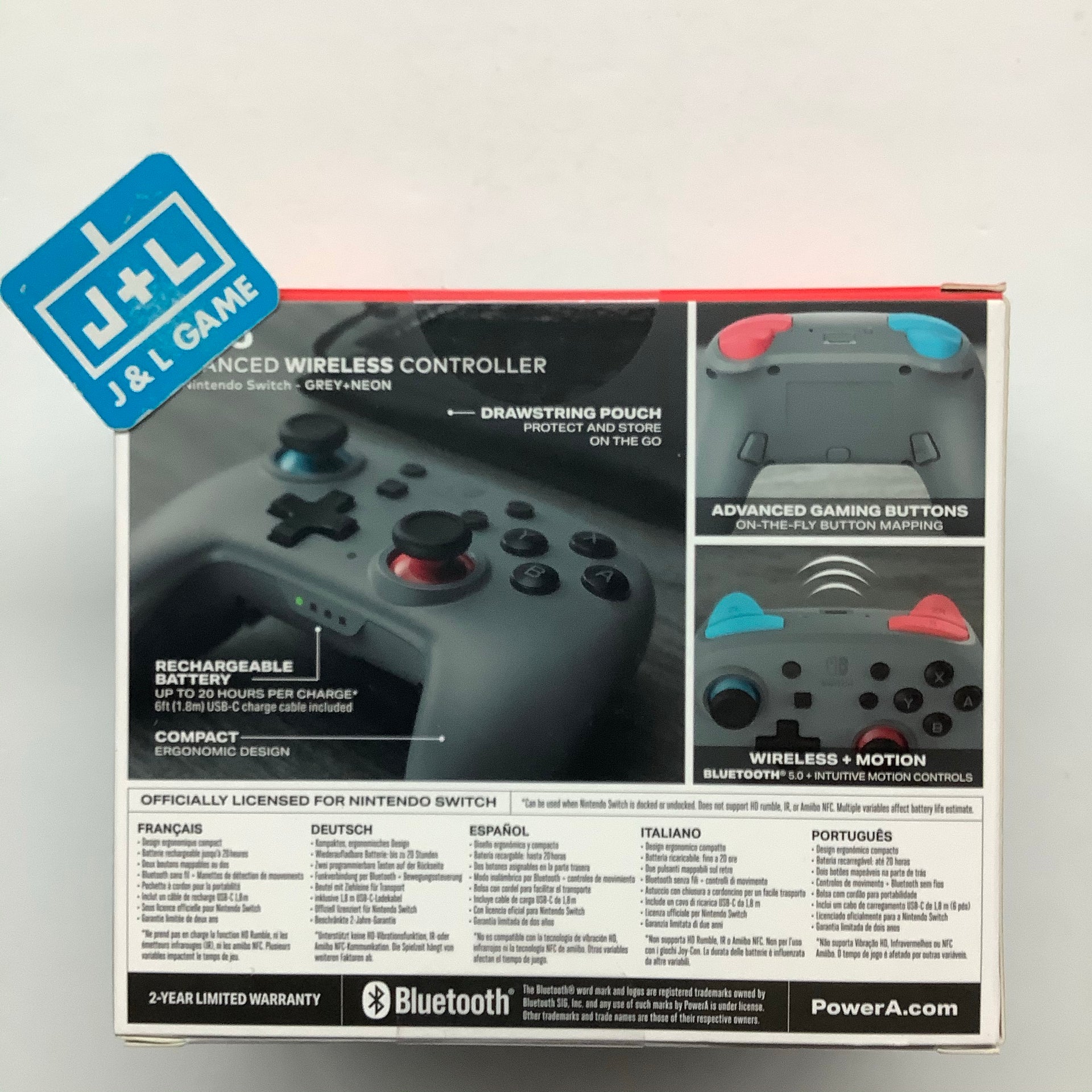 PowerA Enhanced Wireless Controller (Nano Grey Neon) - (NSW) Nintendo ...