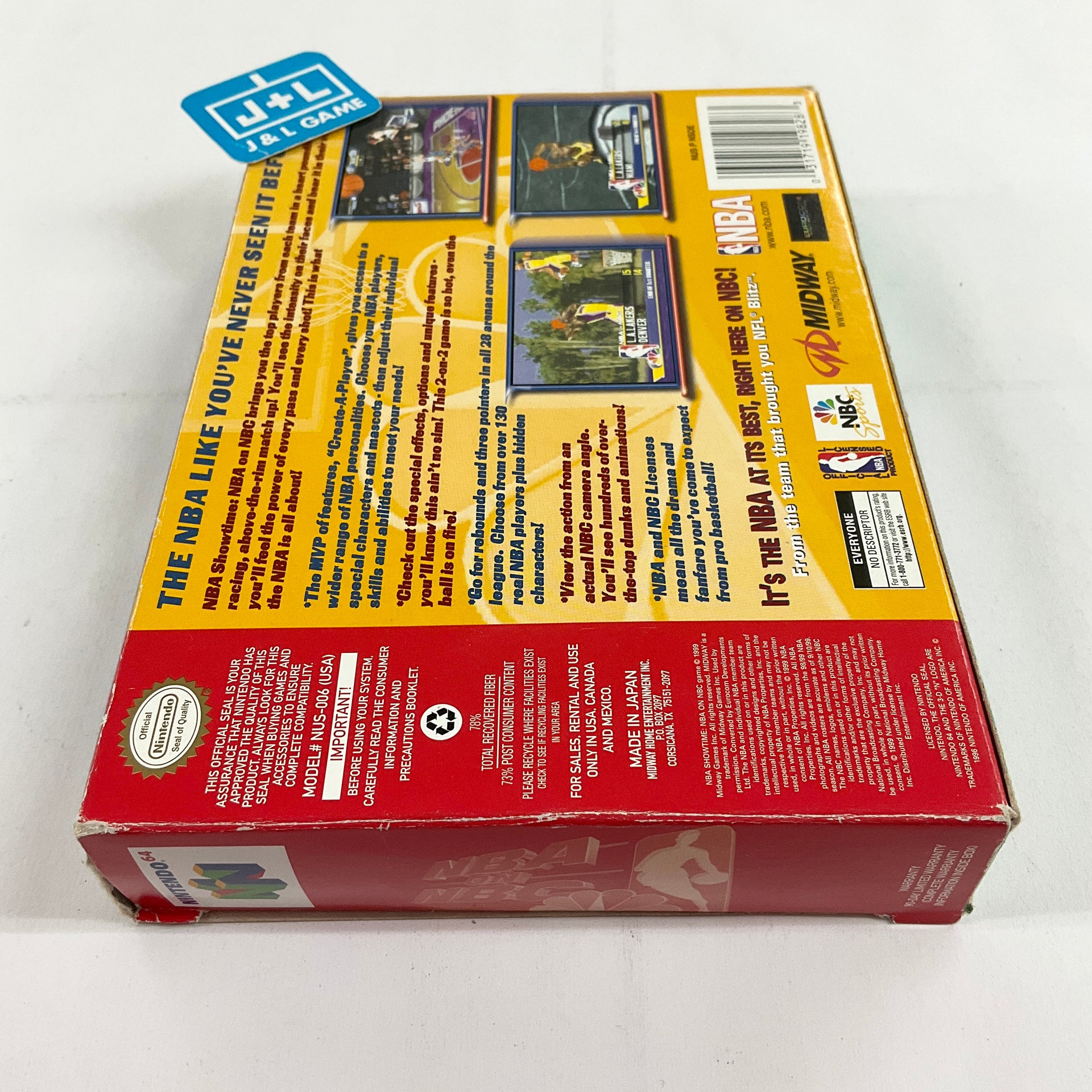 NBA Showtime: NBA on NBC - (N64) Nintendo 64 [Pre-Owned] | J&L Game