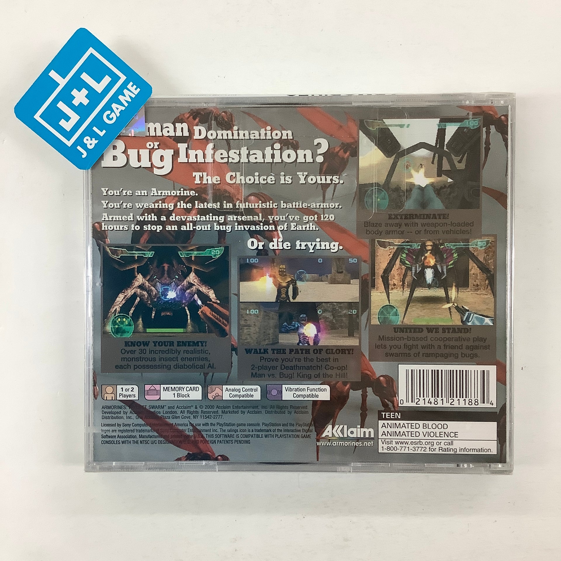 Armorines: Project S.W.A.R.M. - (PS1) PlayStation 1 | J&L Game