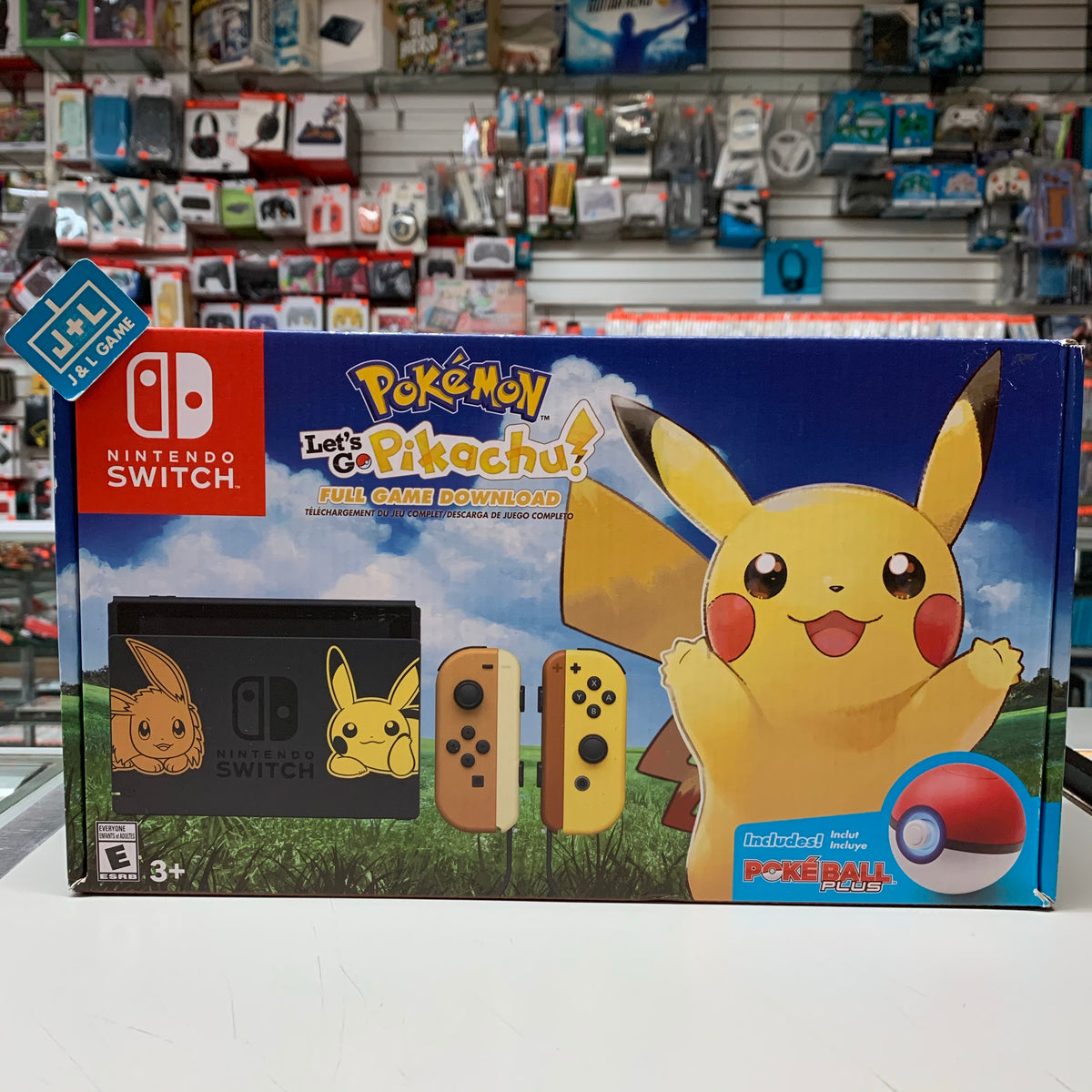 Pokemon: Let's Go, Pikachu! (Nintendo Switch Pikachu & Eevee Console B ...