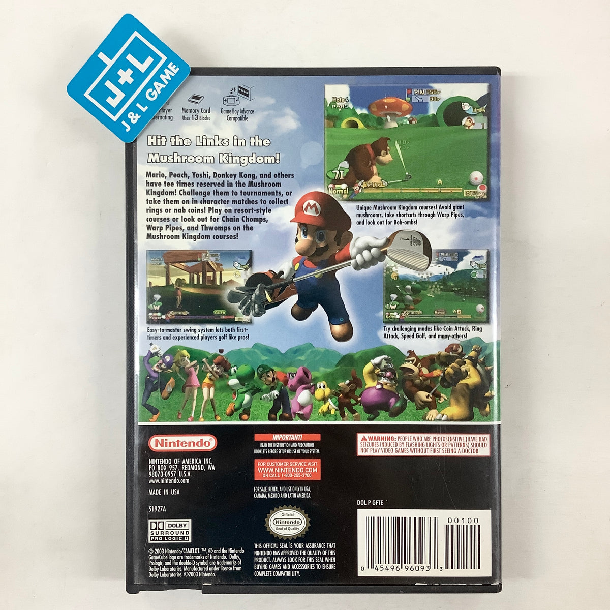 Mario Golf: Toadstool Tour - (GC) GameCube [Pre-Owned] | J&L Game