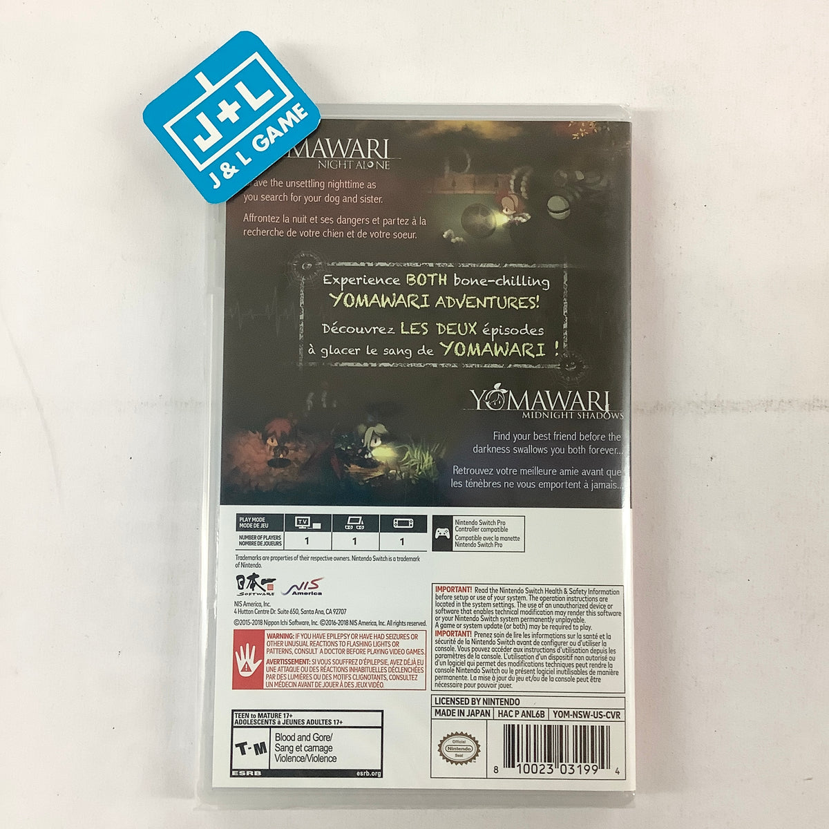 Yomawari: The Long Night Collection - (NSW) Nintendo Switch | J&L Game