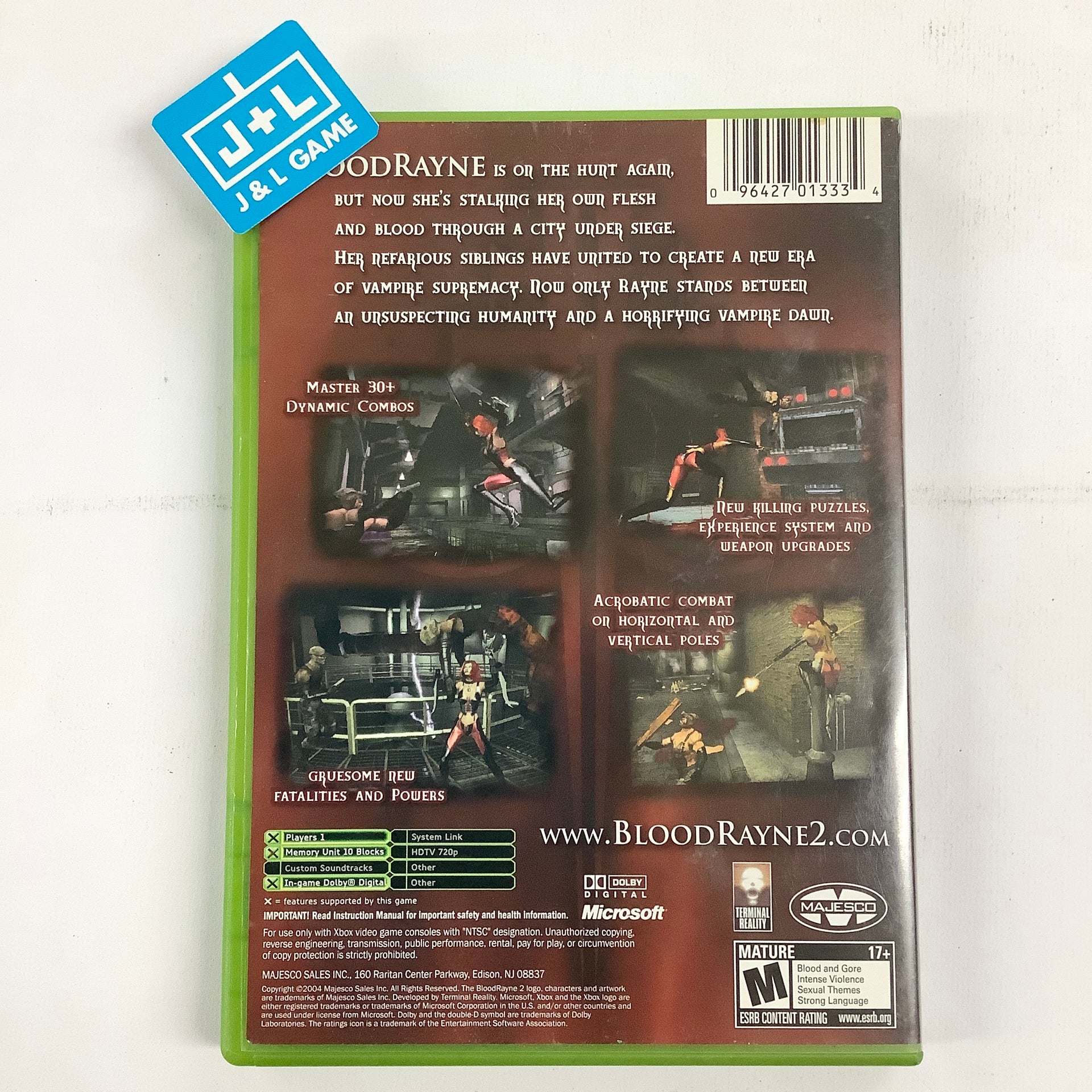 BloodRayne 2 - (XB) Xbox [Pre-Owned] | J&L Game