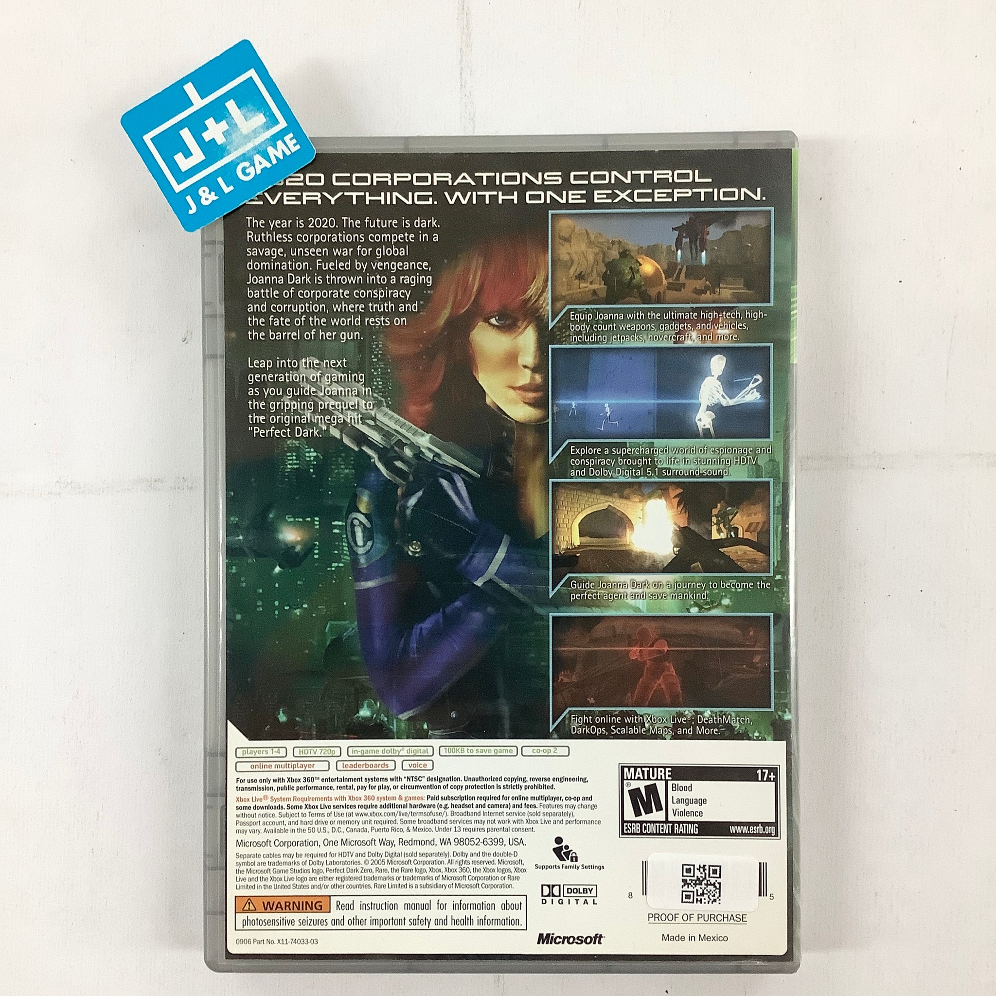 Perfect Dark Zero (Platinum Hits) - Xbox 360 [Pre-Owned] – J&L Video ...