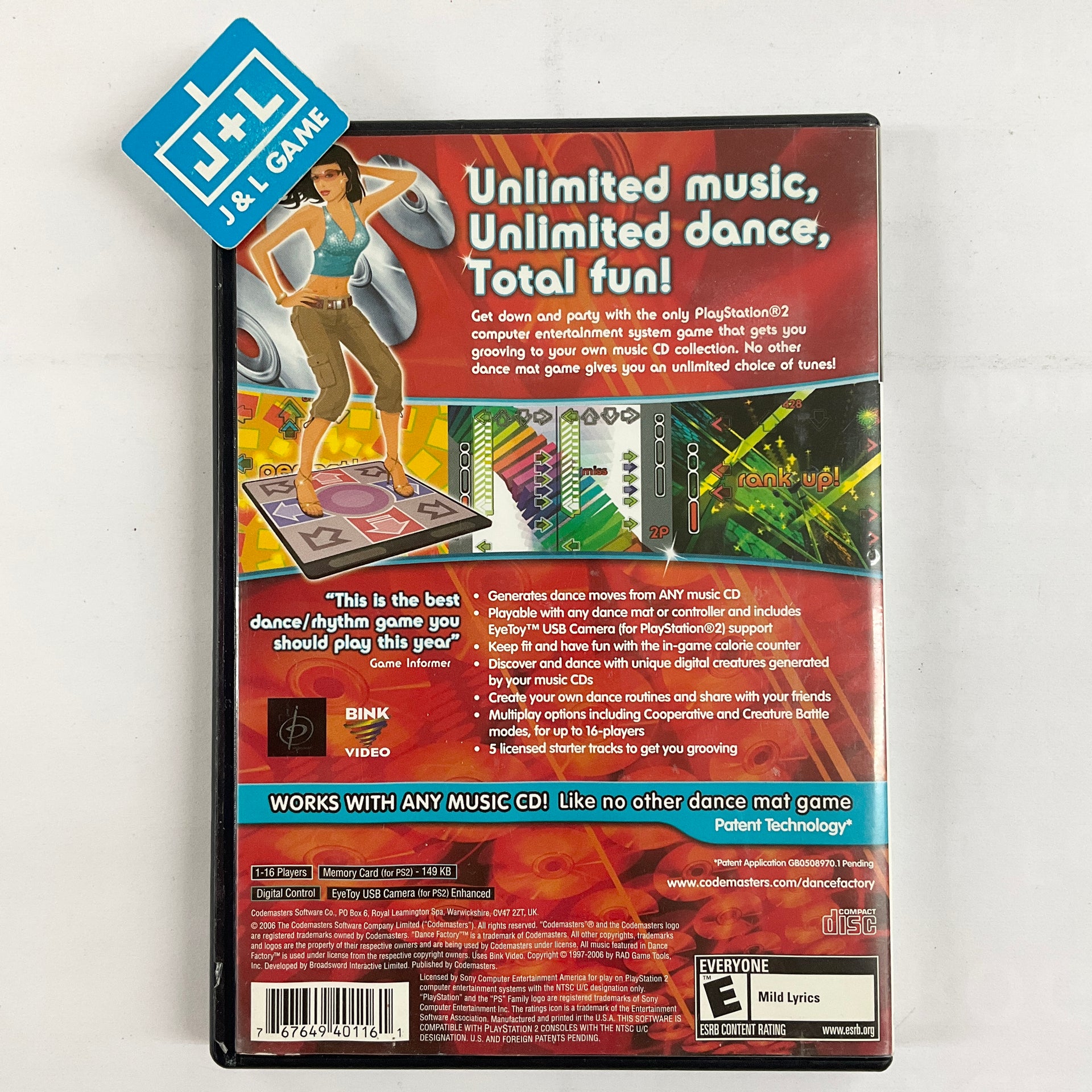 Dance Factory - (PS2) PlayStation 2 [Pre-Owned] | J&L Game