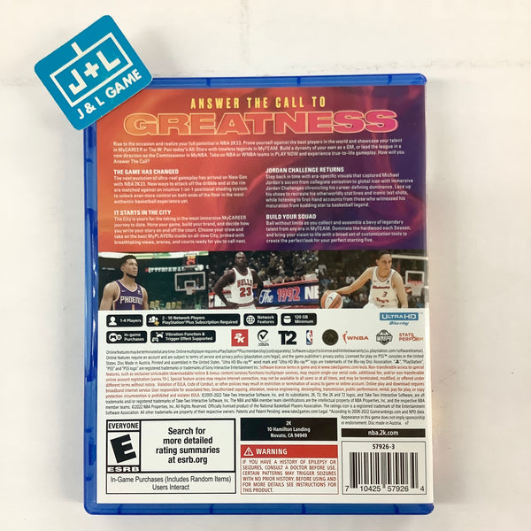 NBA 2K23 - (PS5) PlayStation 5 [UNBOXING] – J&L Video Games New York City